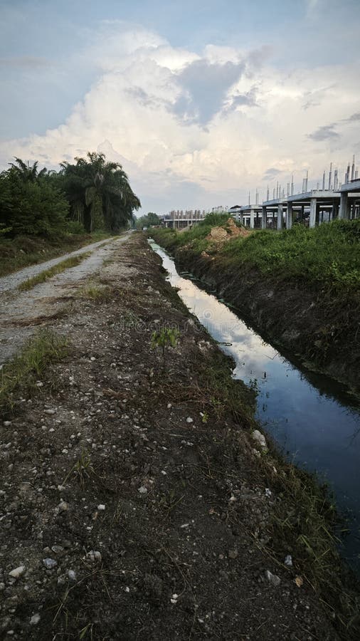 The Temporary Drainage System for the Construction Site Along the Rural ...