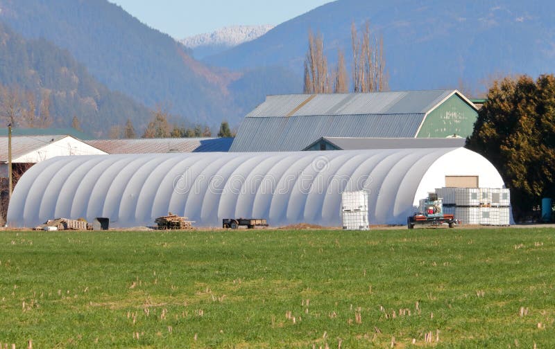 Temporary Farm Building stock photo. Image of building - 140407714