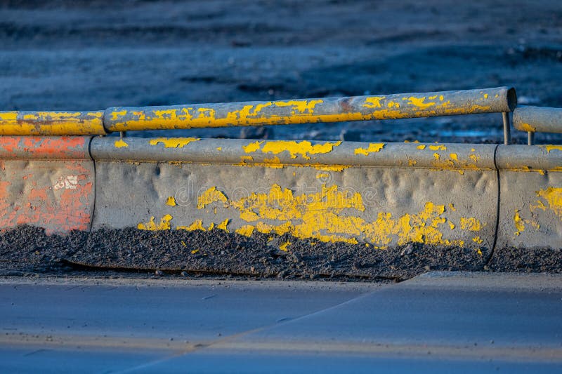 Temporary Rails by the Side of a Road.. Stock Image - Image of travel ...