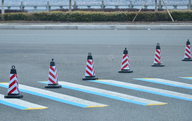 Temporary road isolation stock image. Image of group - 60745783