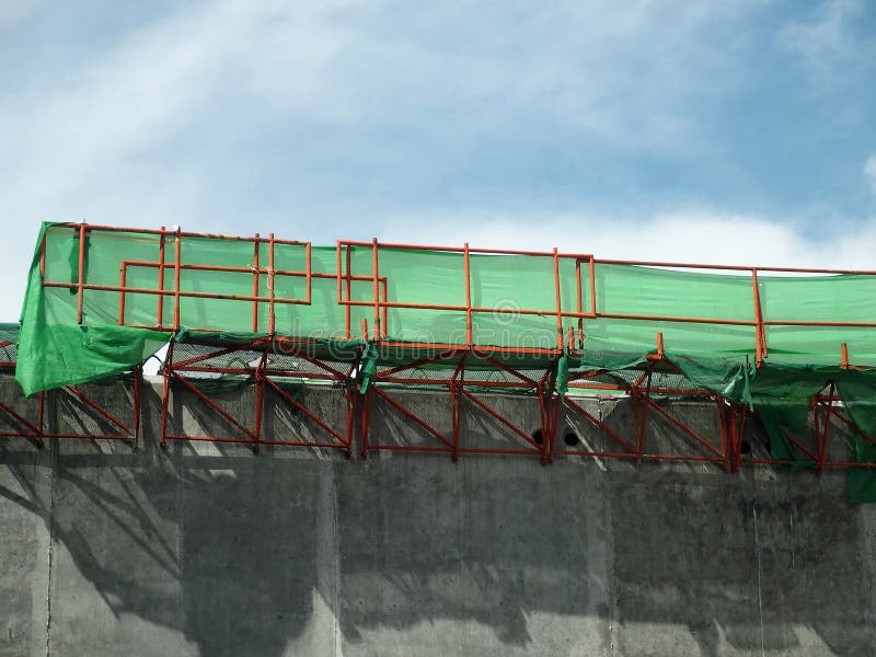 Temporary scaffolding stock photo. Image of installation - 94043760