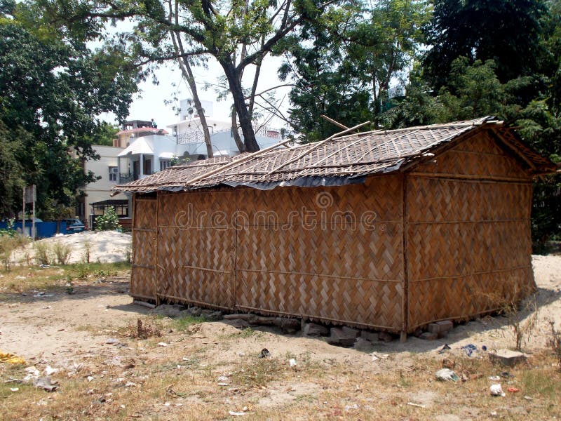 Temporary Shed for Construction Stock Image - Image of ...
