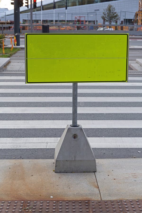 Temporary caution sign stock image. Image of temporary - 203329979