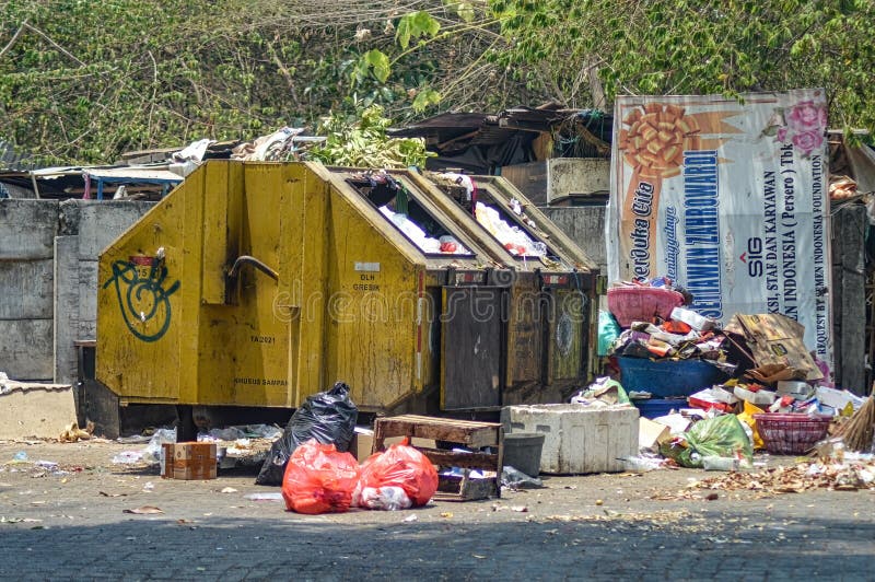 A Temporary Waste Storage Site Editorial Image - Image of ecology ...