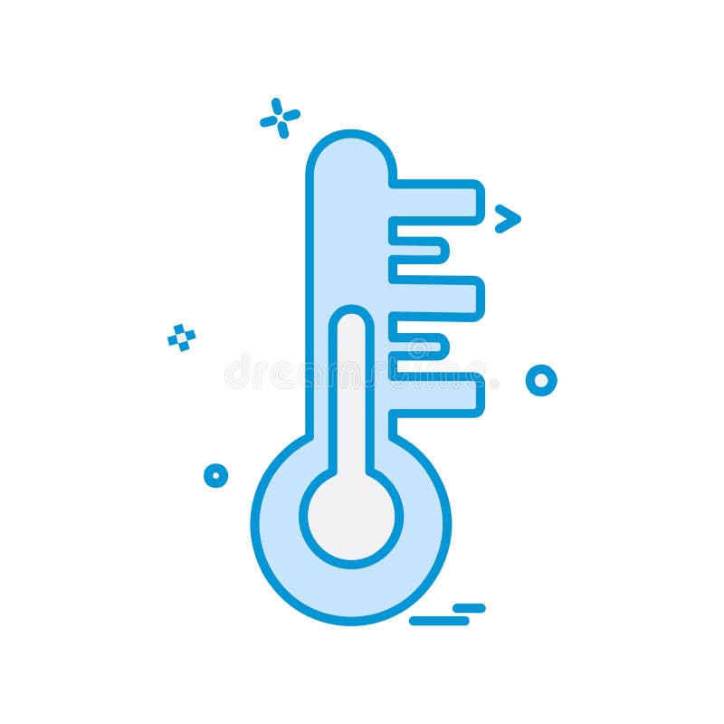 Temprature Icon Design Vector Stock Vector - Illustration of snow ...