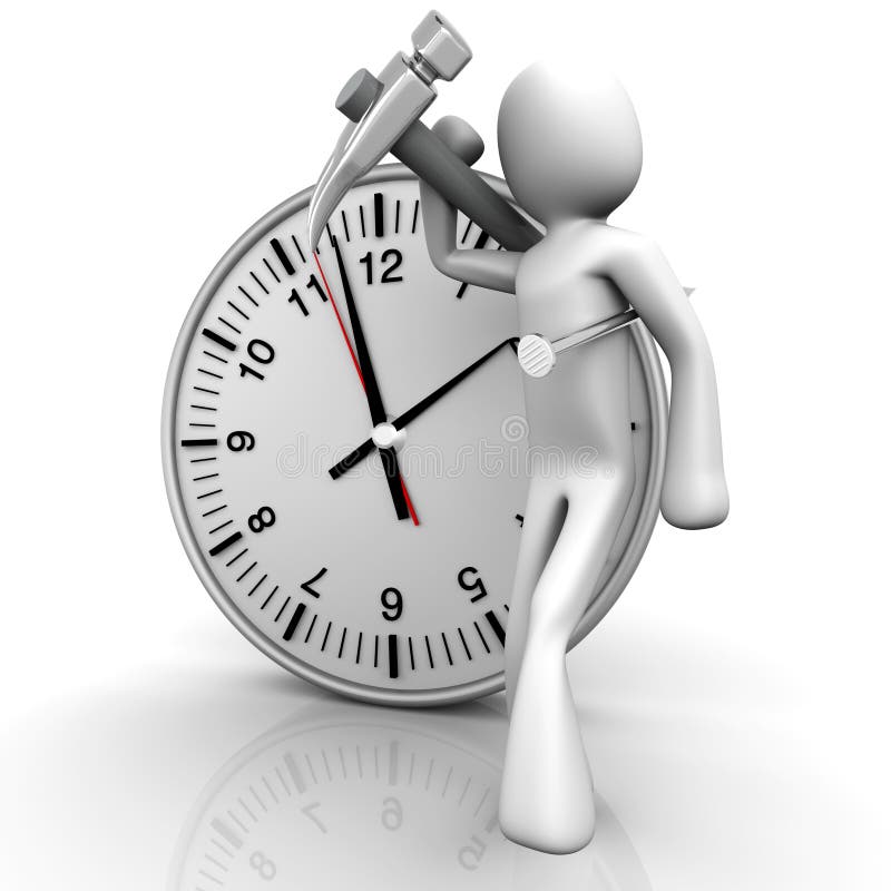 Temps de travail illustration stock. Illustration du agenda - 25950388