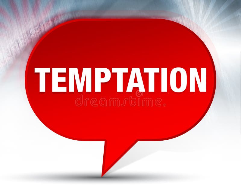 Temptation Red Banner Abstract Background Stock Illustration ...