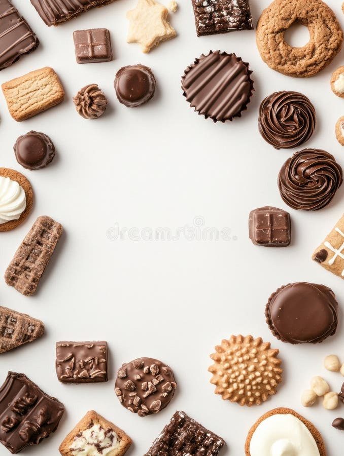 A Tempting Assortment of Sweets and Cookies Features Delightful Shapes ...