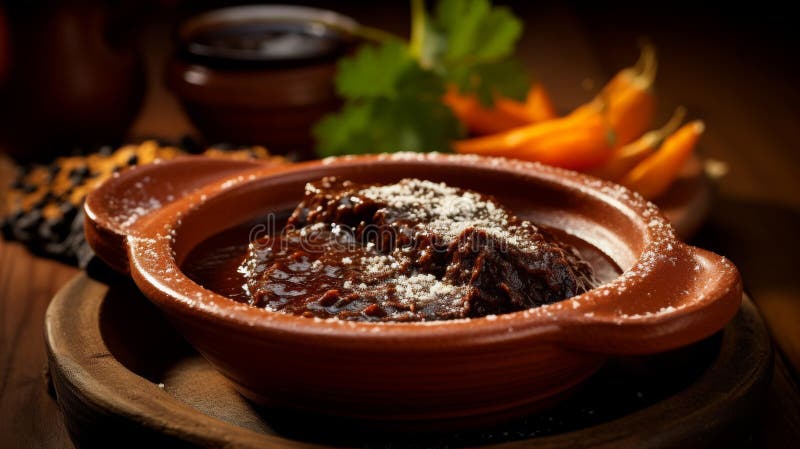 Tempting Mole dish stock illustration. Illustration of chicken - 329585076