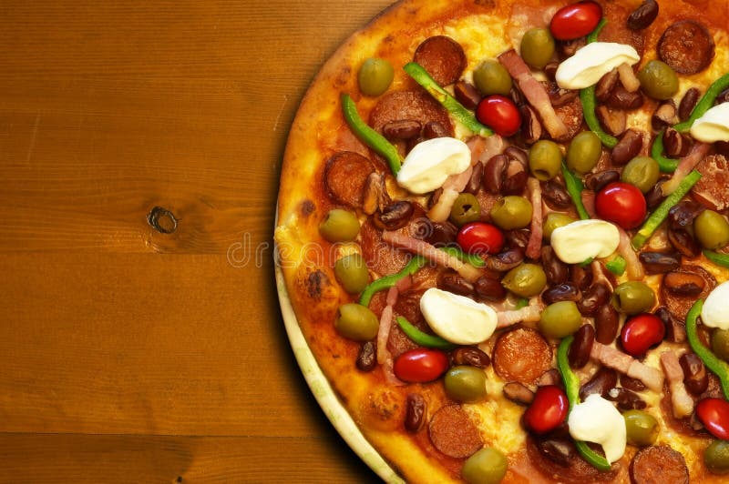 Tempting Pizza stock photo. Image of pizza, tempting, food - 5866068