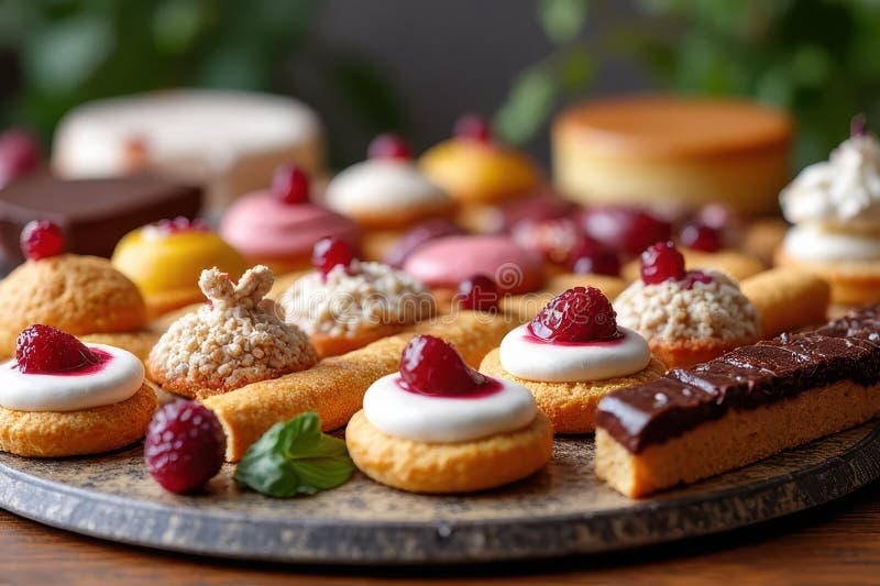 Tempting Sweets stock illustration. Illustration of delicious - 376825390