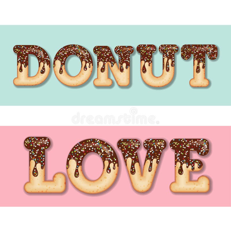 Words Donut Stock Illustrations – 238 Words Donut Stock Illustrations ...