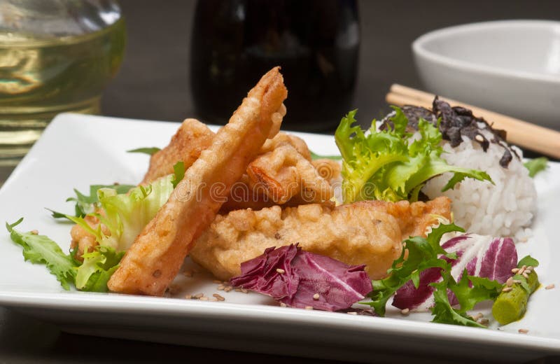 Tempura chicken stock image. Image of dinner, crunchy - 49406445