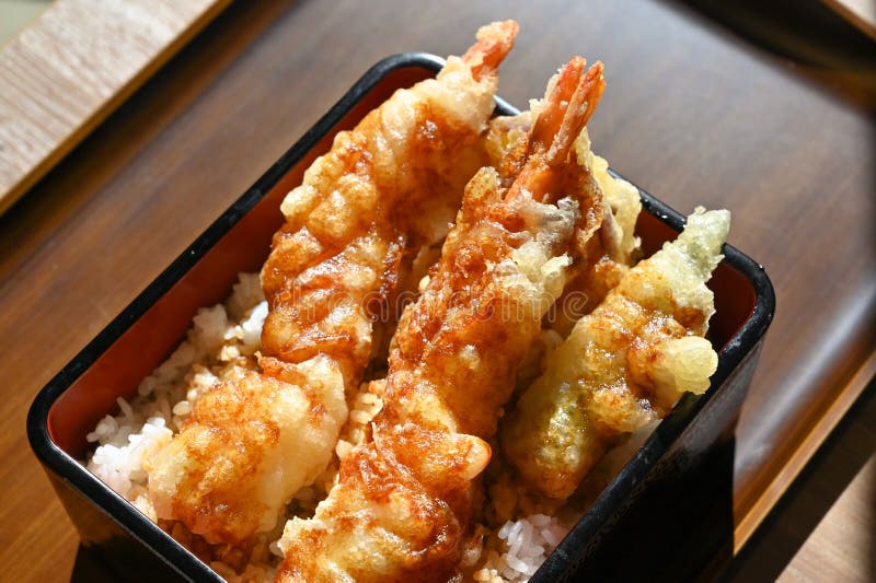 Tempura with Rice, Japanese Food Stock Photo - Image of tempura2, fried ...
