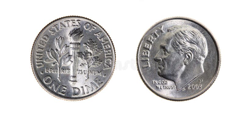 Ten American Cents Stock Photography - Image: 21171752