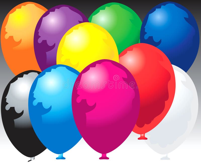 Ten Balloons Stock Illustrations – 620 Ten Balloons Stock Illustrations ...