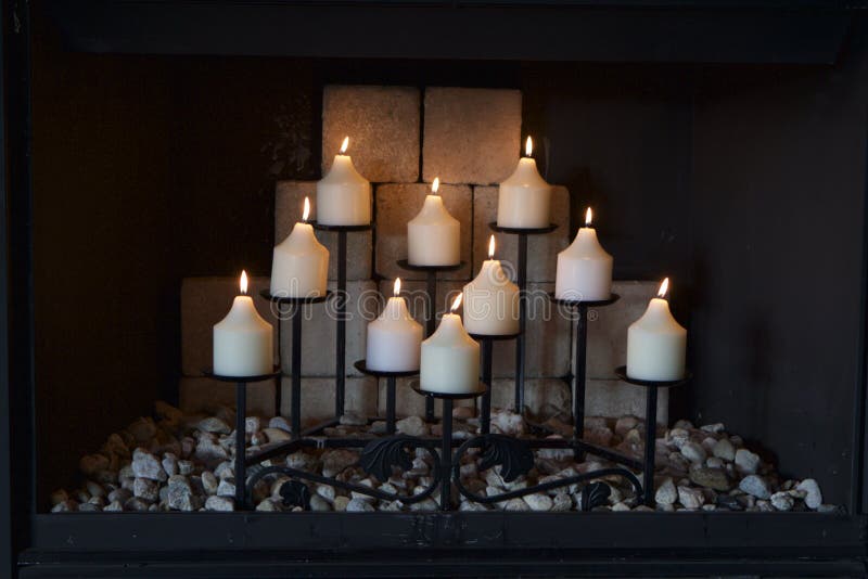 Ten Candles stock image. Image of atmosphere, coals, happy - 54451183