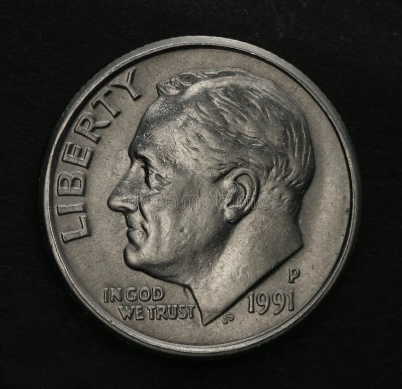 Ten cent coin stock image. Image of cash, dollar, liberty - 341531