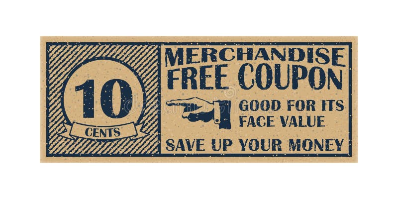 Ten Cent Coupon Template. Discount Coupon on 10 Cents Stock ...