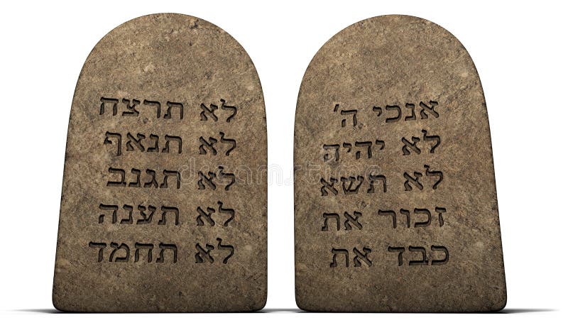 Ten Commandments stock image. Image of bible, hebrew - 11185359