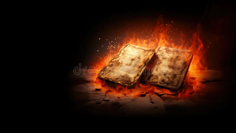 The Ten Commandments with Copy Space: Tablets of the Law, Tablets of ...