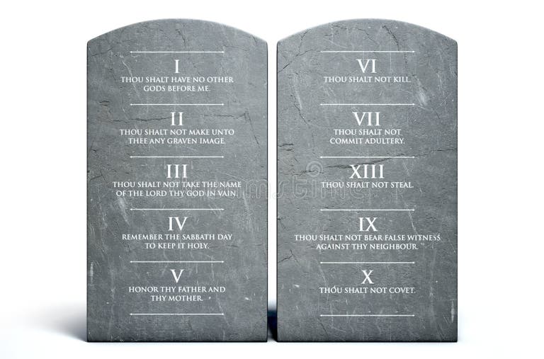Ten Commandments Tablets Stock Illustrations – 436 Ten Commandments ...