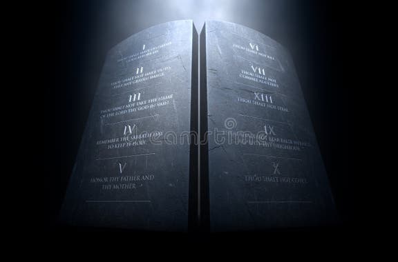 Ten Commandments Tablets Stock Illustrations – 338 Ten Commandments ...