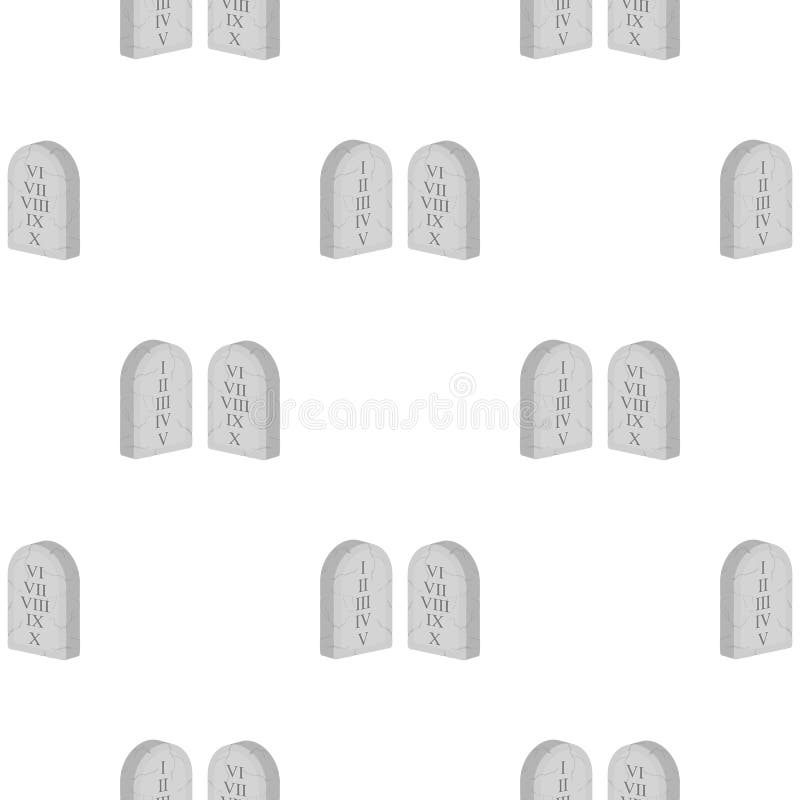 Ten Commandments Icon in Cartoon Style Isolated on White Background ...