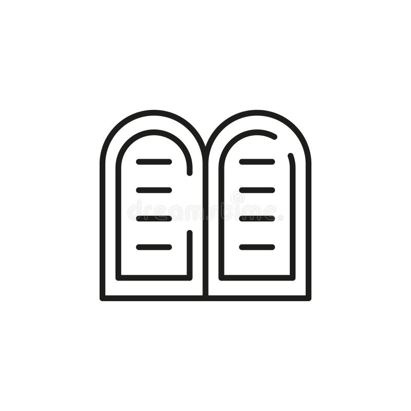 Ten Commandments icon stock illustration. Illustration of identity - 325004888