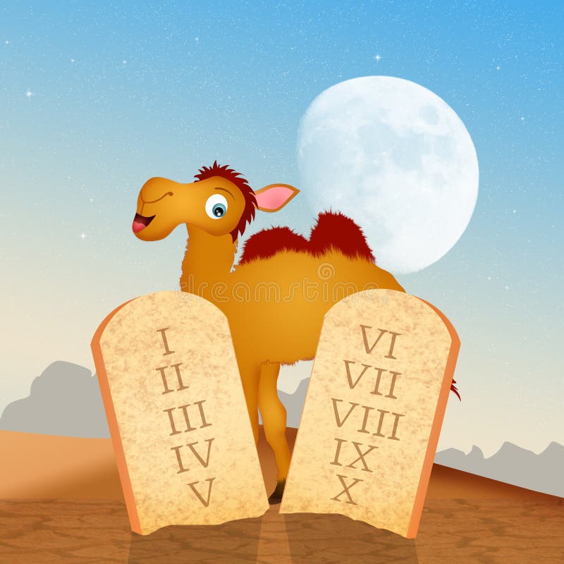 The ten commandments stock illustration. Illustration of oasis - 88492325
