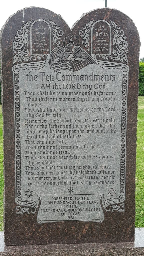 The ten commandments editorial photography. Image of austin - 116101777