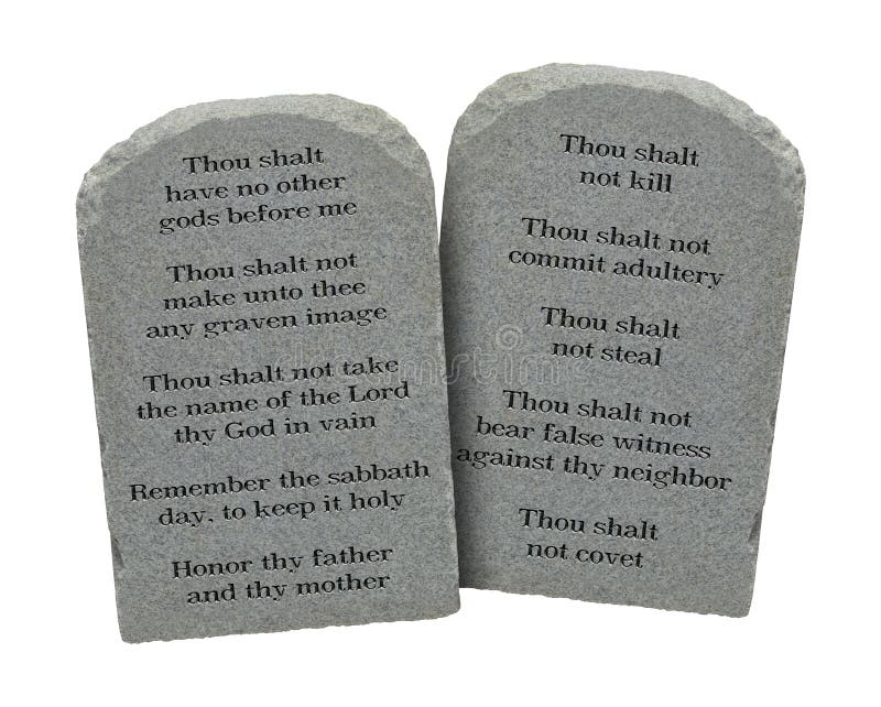 Ten Commandments Tablets stock illustration. Illustration of graphics ...