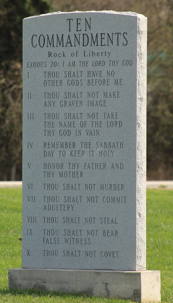 Ten Commandments stock image. Image of commandments, rockofliberty ...