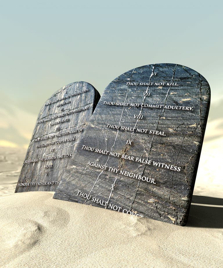 Ten Commandments Tablets Stock Illustrations – 422 Ten Commandments ...