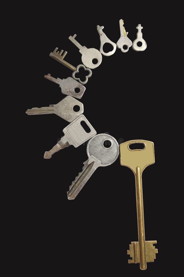 A Different Keys from Different Locks Stock Photo - Image of classic ...
