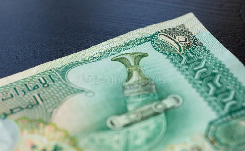Ten Dirhams of the United Arab Emirates Stock Photo - Image of contents ...