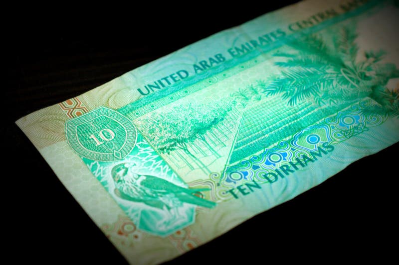 Ten Dirhams of the United Arab Emirates Stock Photo - Image of emirates ...