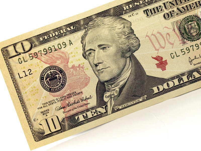 Ten dollar bill stock image. Image of united, bill, financing - 17991689