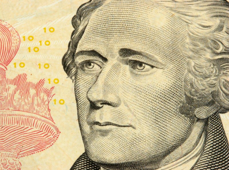 New Ten Dollar Bill Details Stock Image - Image of close, closeup: 577693