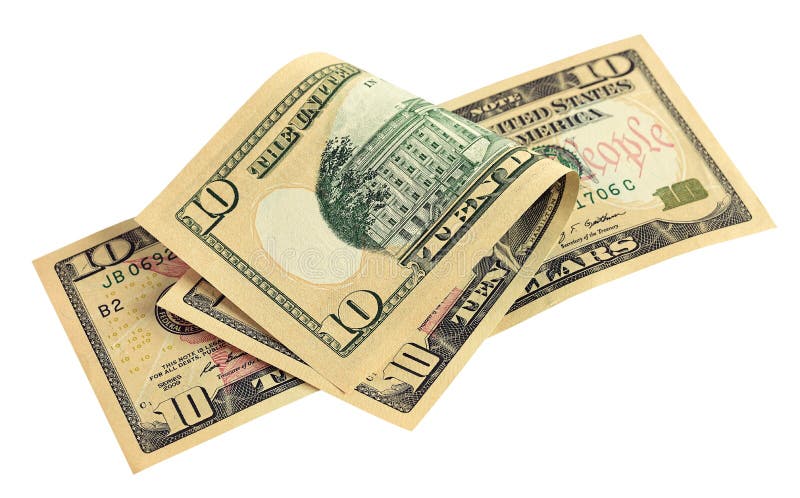 Ten dollars Isolated stock photo. Image of dollars, wallet - 97223788