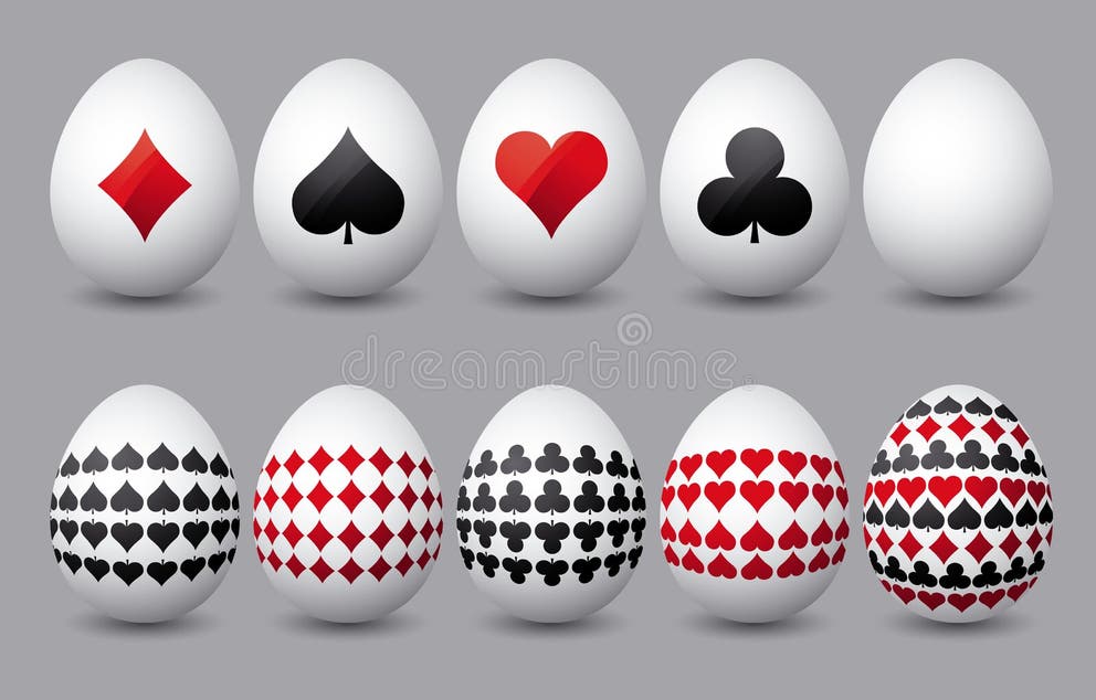 Ten easter eggs, vector stock vector. Illustration of color - 4271383