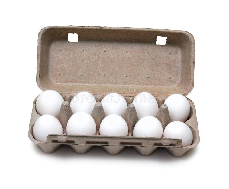 Ten eggs in pack stock photo. Image of food, full, eggshell - 29382804