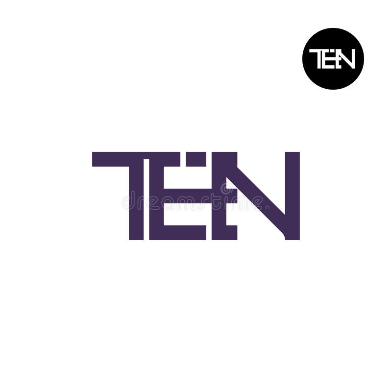 TEN Logo Letter Monogram Design Stock Vector - Illustration of logo ...
