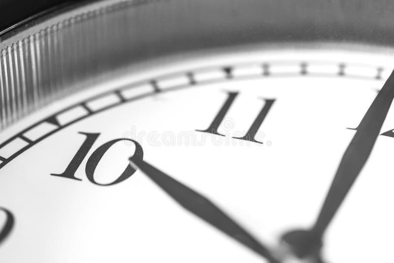 Ten o`clock on clock face stock image. Image of retro - 215856149