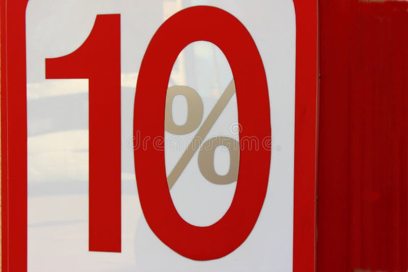 Ten percent stock image. Image of discount, objects, financial - 40353687