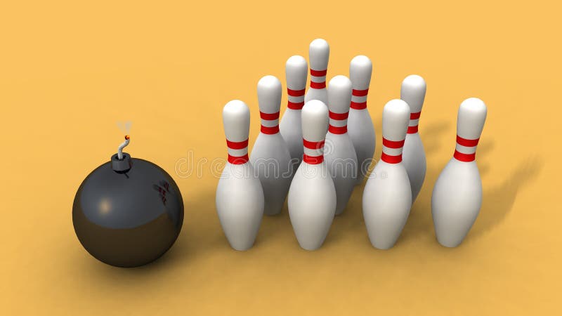 Ten Pin Booming Stock Illustrations – 1 Ten Pin Booming Stock ...