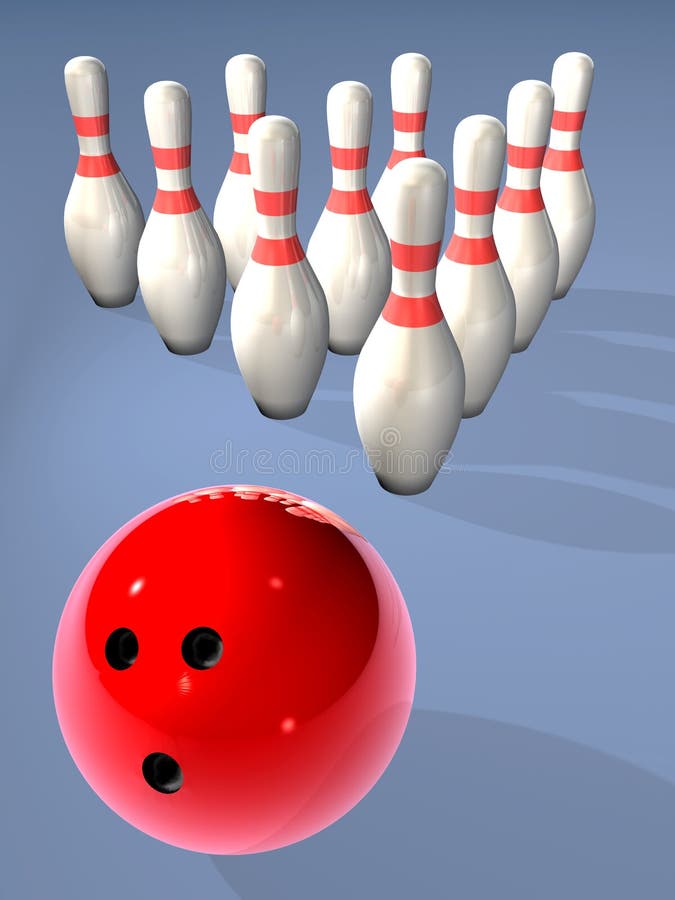 Ten pin bowling stock illustration. Illustration of bowling - 12752142