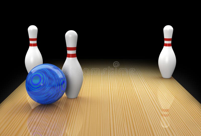 Ten Pin Bowling Split or Spare Called Christmas Tree Stock Illustration ...