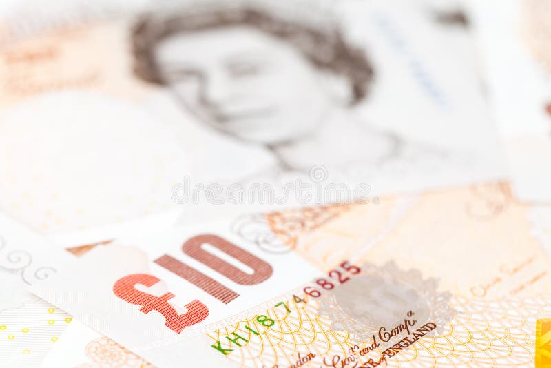 Ten Pound Notes, Bank of England. Close-up Editorial Stock Image ...
