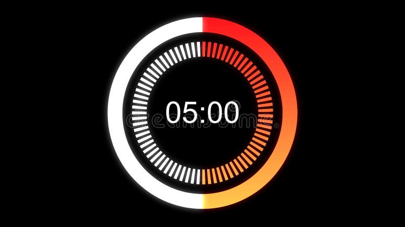 Countdown from 10 To 0. 4k Animation of a Ten Seconds Countdown. Stock ...